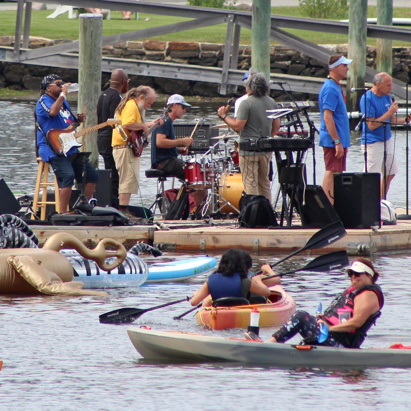 Floatchella Mystic 2021 floating on the Mystic River - Mystic Knotwork