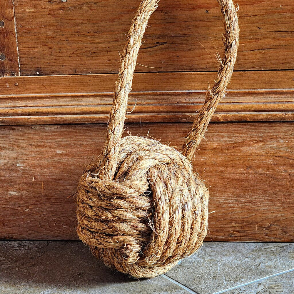 Monkey Fist Door Stop, Small Manila - Mystic Knotwork
