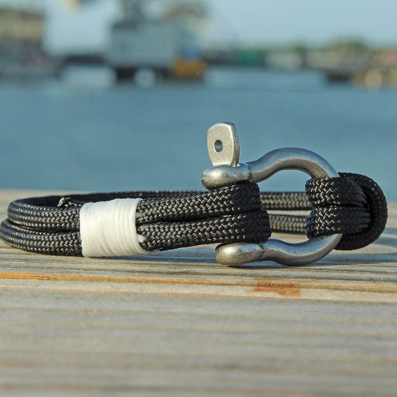 Black Nautical Shackle Bracelet 002