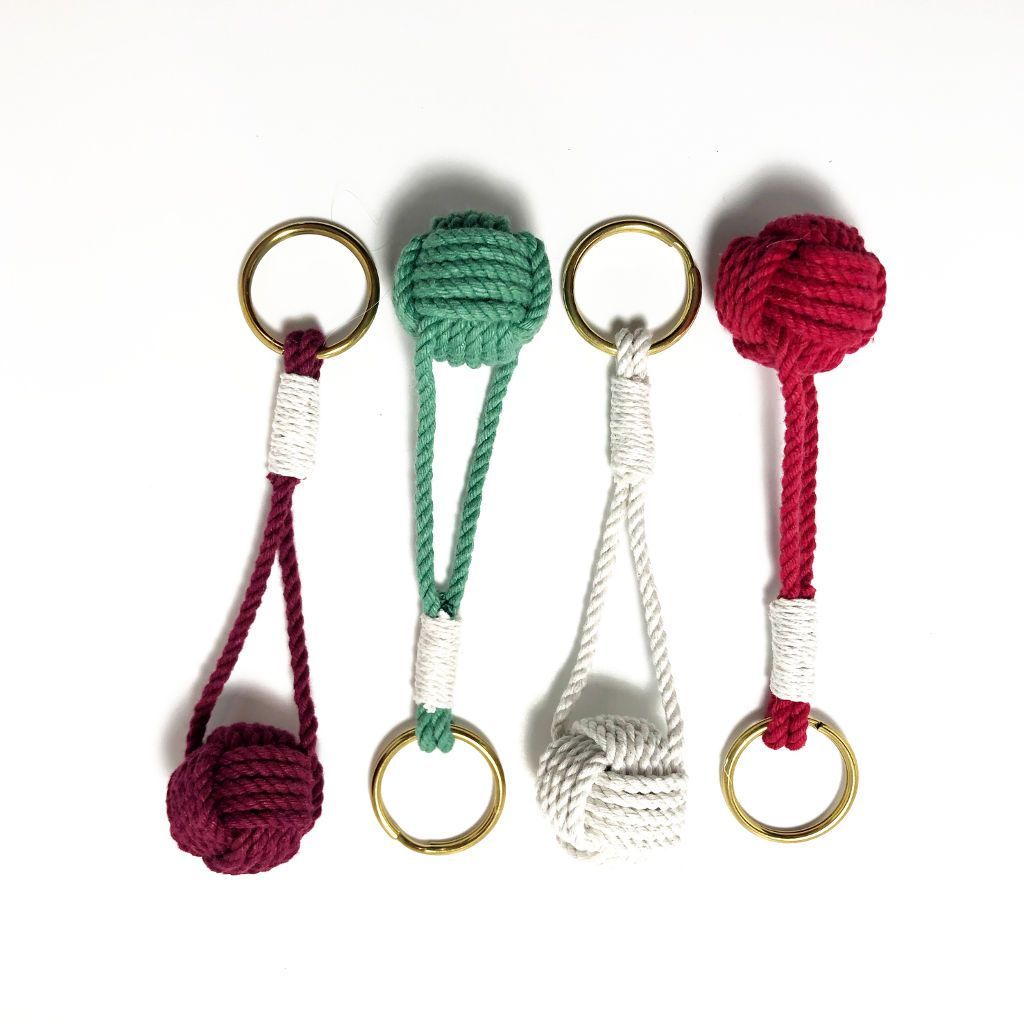 Bulk Pricing Monkey Fist Key Chain, Traditional, Choose from 18 Colors ...
