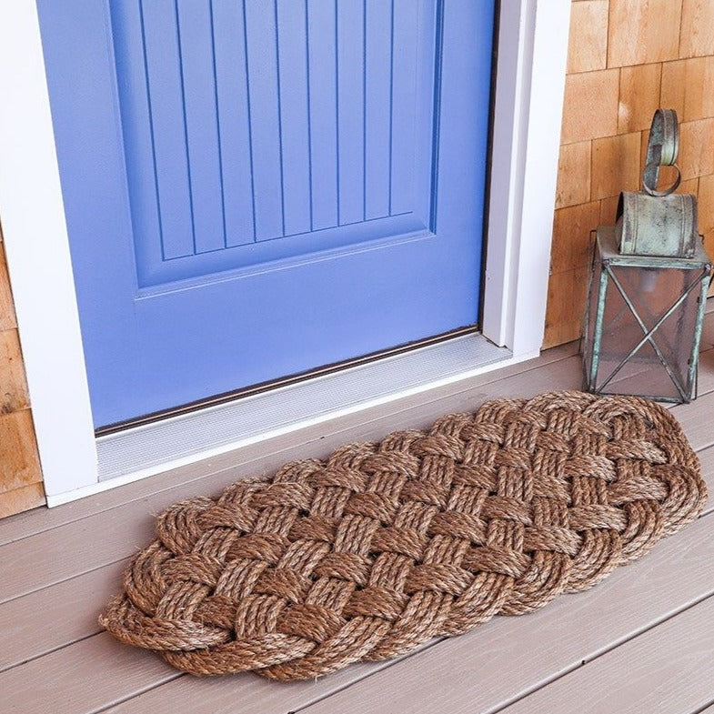 Large Nautical Rope Mat from Natural Manila Rope 2275 - Mystic Knotwork